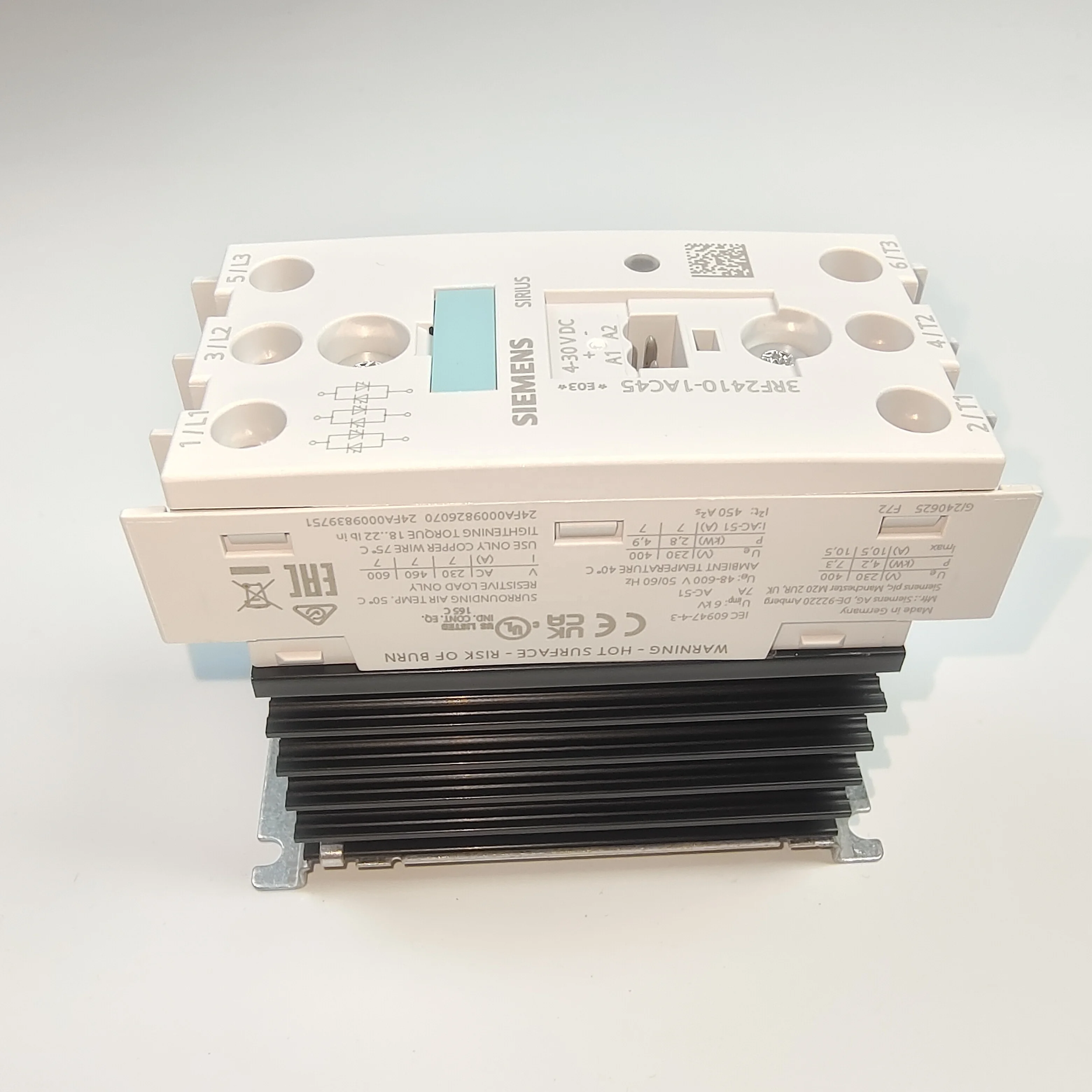 Siemens 3-phase 3RF2 Semiconductor Contactor Bolt Type Terminal ...