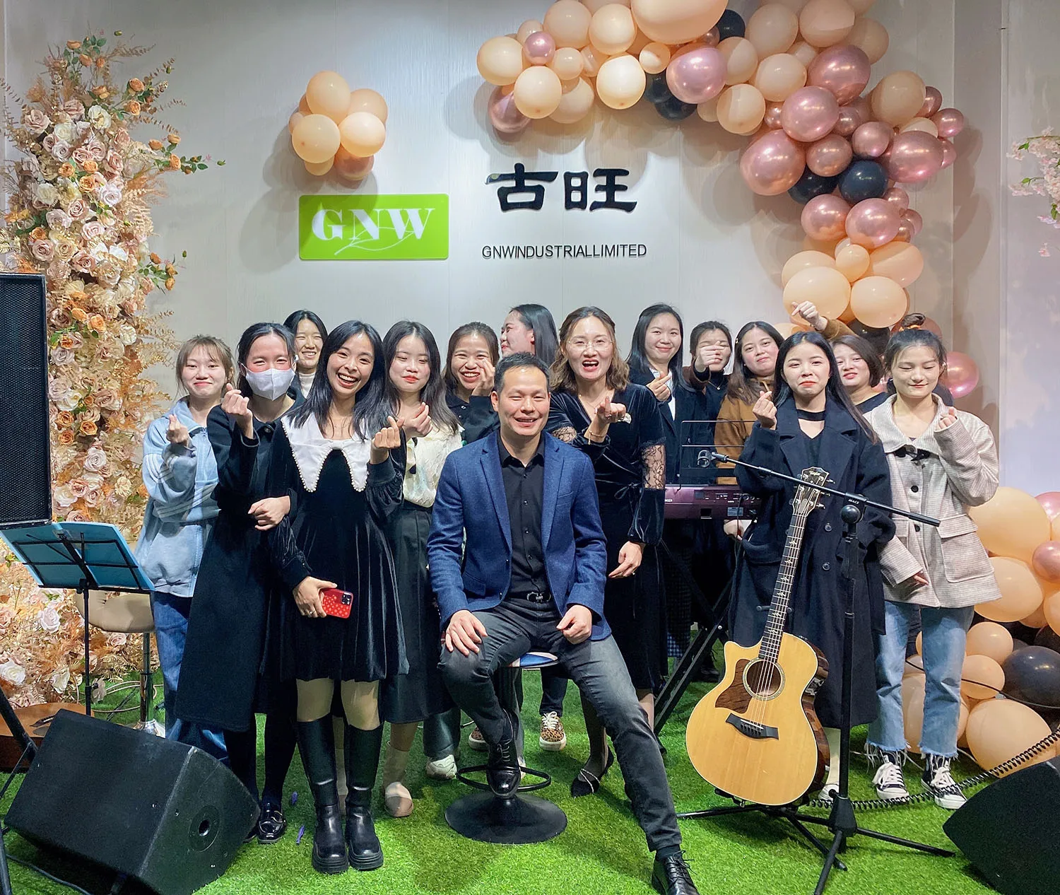 Gnw Background Wall Artificial Flower Wall Wedding Decoration Rose ...