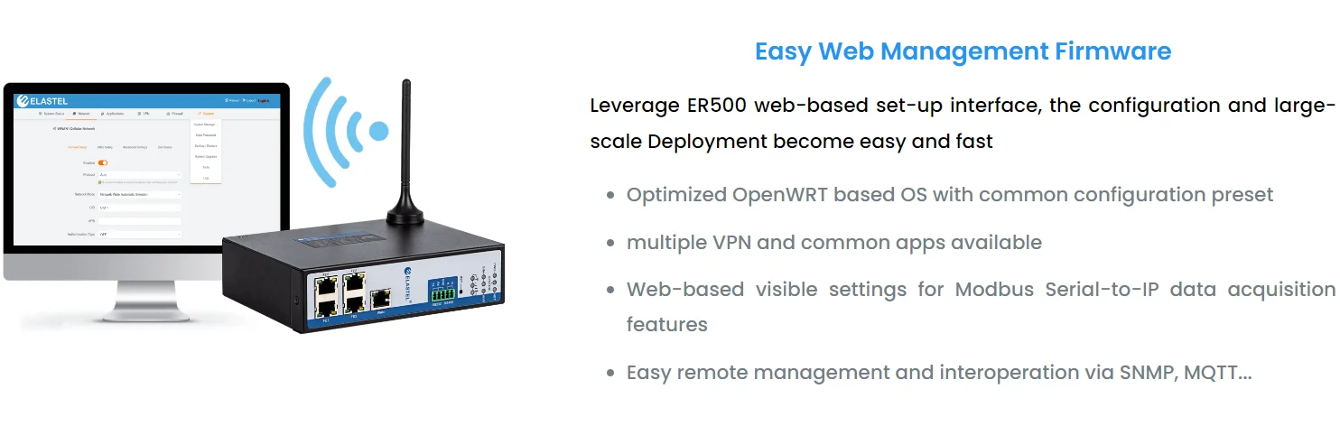 4G LTE wireless Industrial Router SD memory SMS and MQTT IPv6 Modbus ...