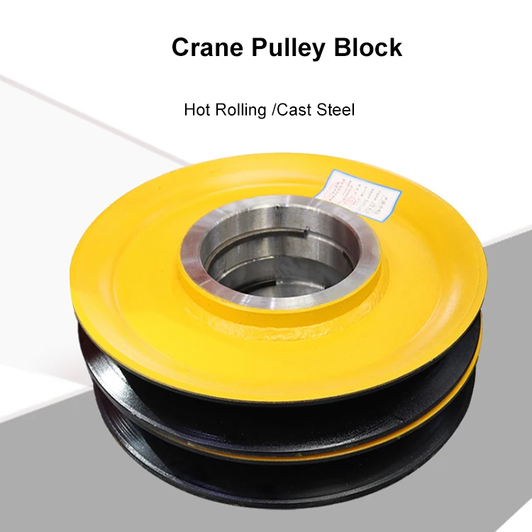 Diameter 300-800mm Tower Crane Guide Wire Rope Sheave Lifting Pulley ...