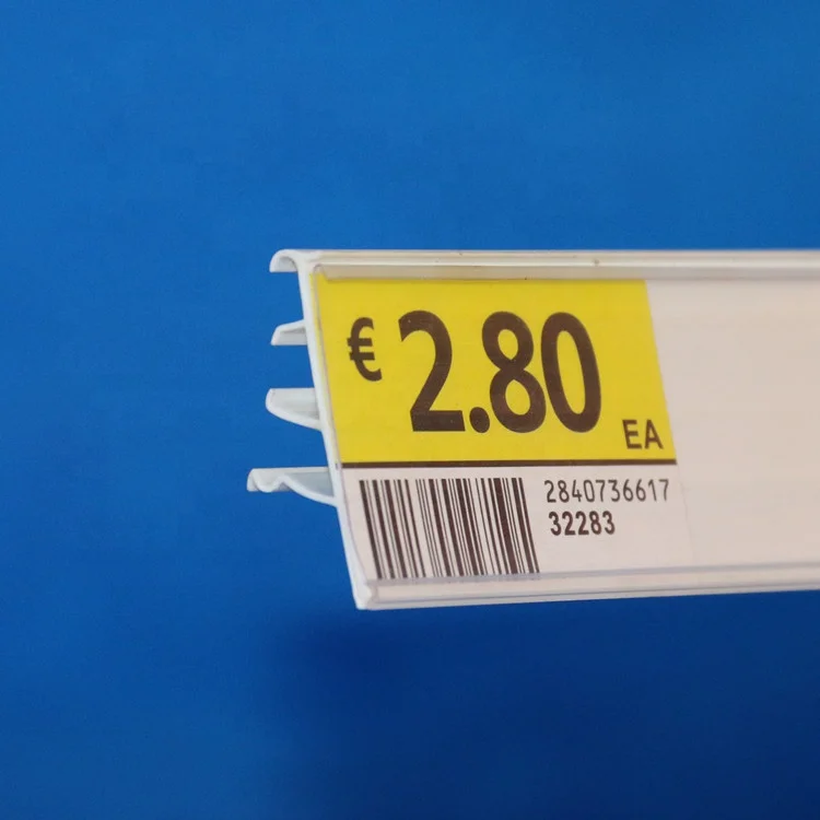 Clear PVC Plastic Extrusion Data Strip Price Sign Label Price Tag ...