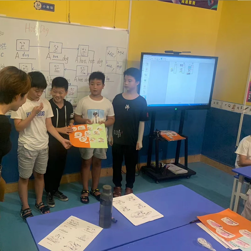 Digital Interactive Flat Panel Smart White Board 4K HD 65 75 Inch LCD ...