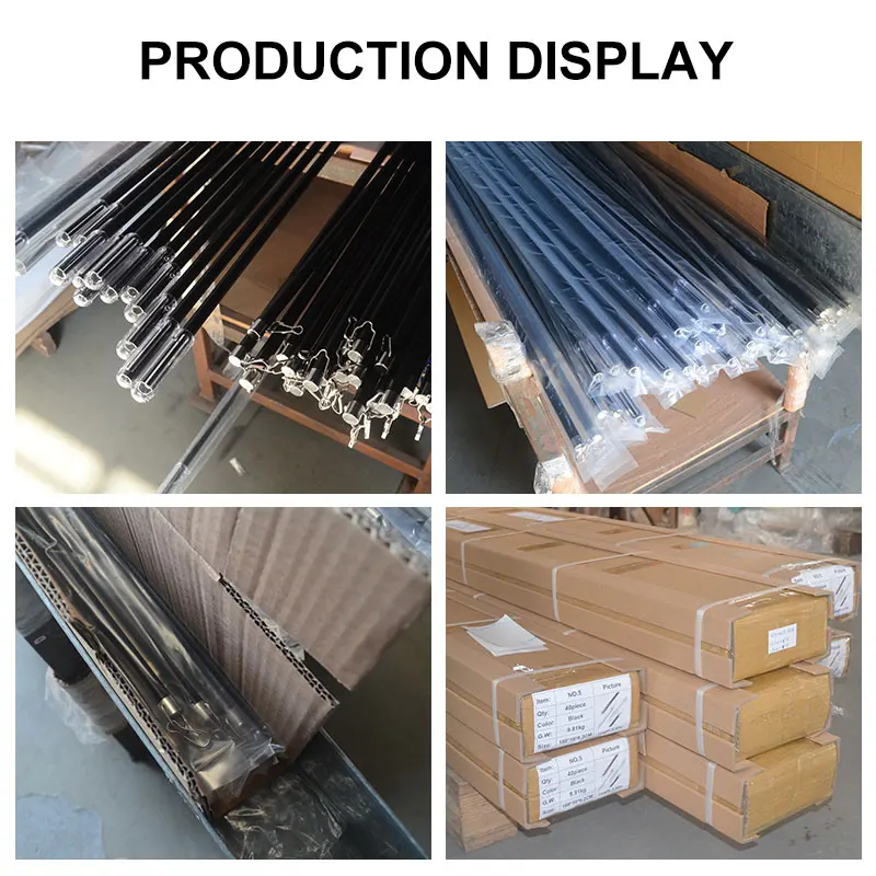 Heavy Duty Aluminum Drapery Baton Curtain Batons 1/2" Thick With ...