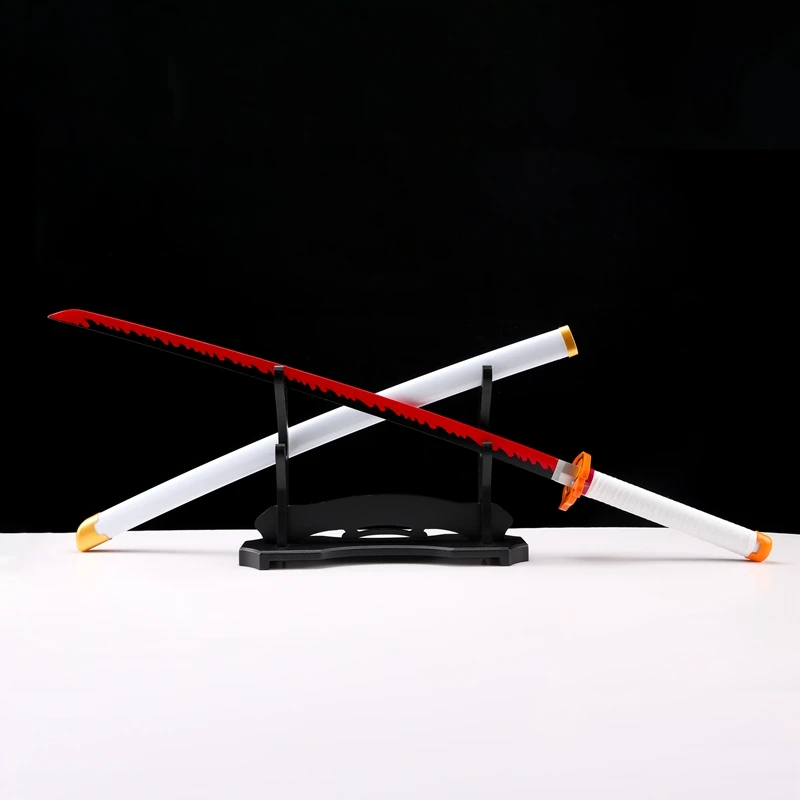 Rengoku Kyoujurou White Sheath Viking Sword Anime Weapon Props Wooden ...