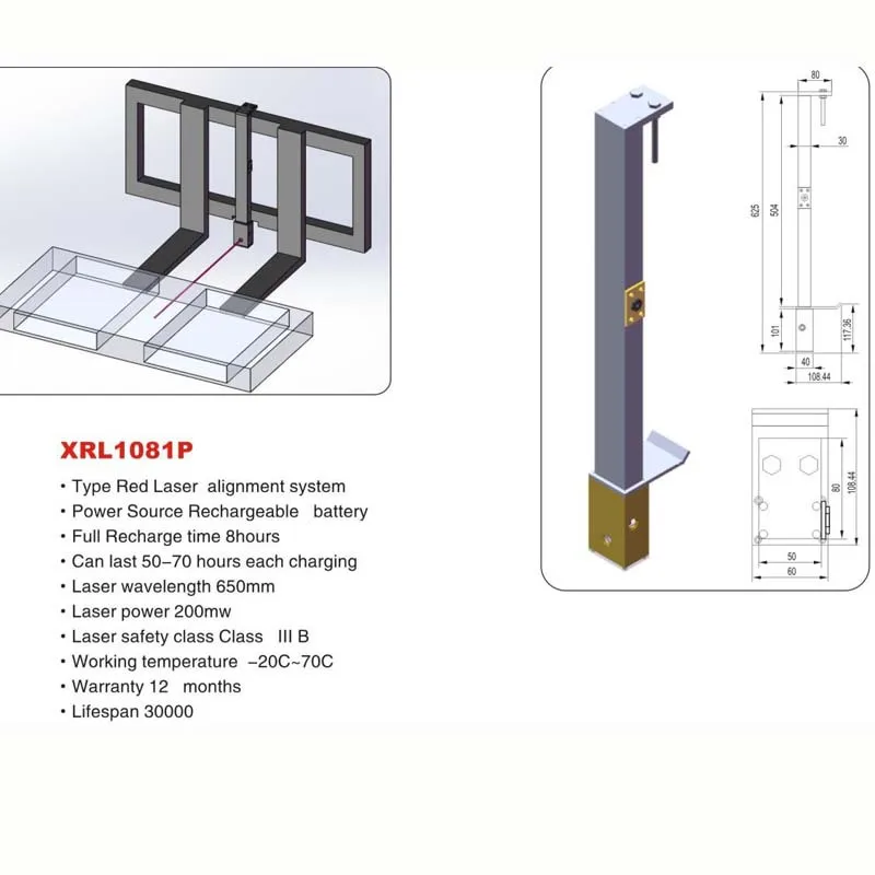 Forklift Laser Calibration Positioning Light For Warehouse Operations ...