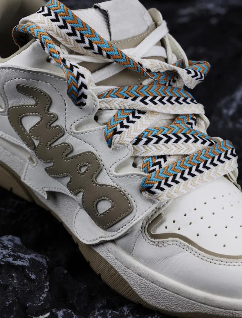 INS Fashion Lanvin SB Dunk AJ1/AF1 Shoelaces - Wide Fat Canvas