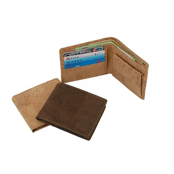 Wholesale Natural Eco Traditional Cork Wallet Portugal Cork Leather ...
