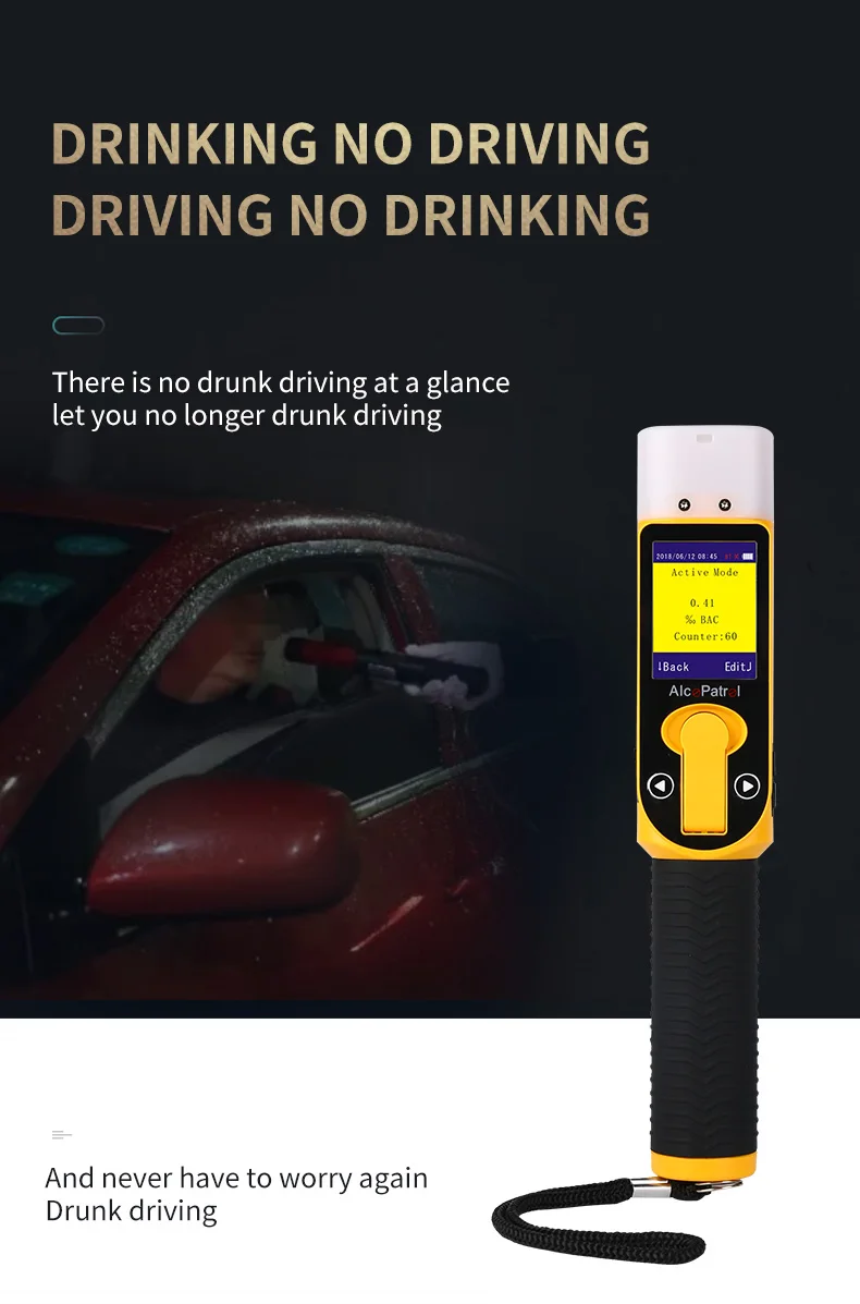 Alcopatrol Breath Alcohol Tester - Precision & Portability