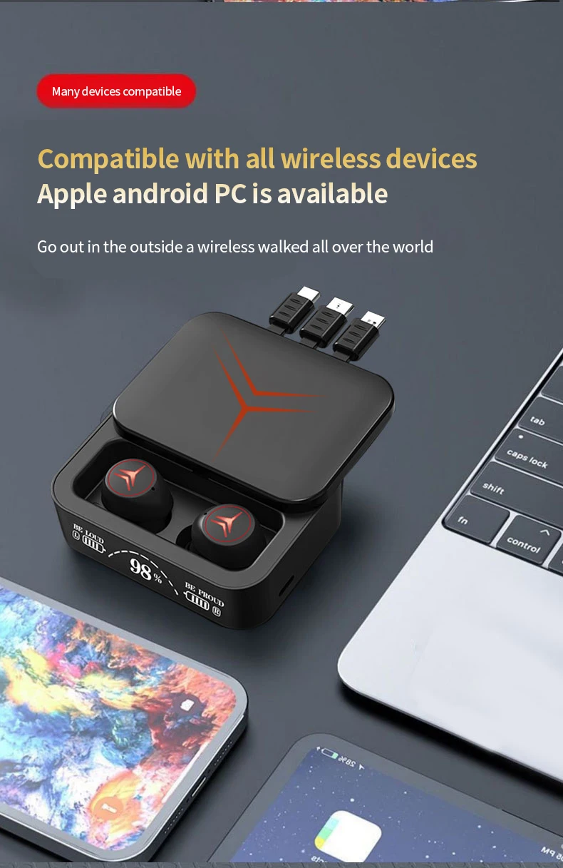 M88 Plus TWS Earbuds - Advanced Gaming and Travel Headphones