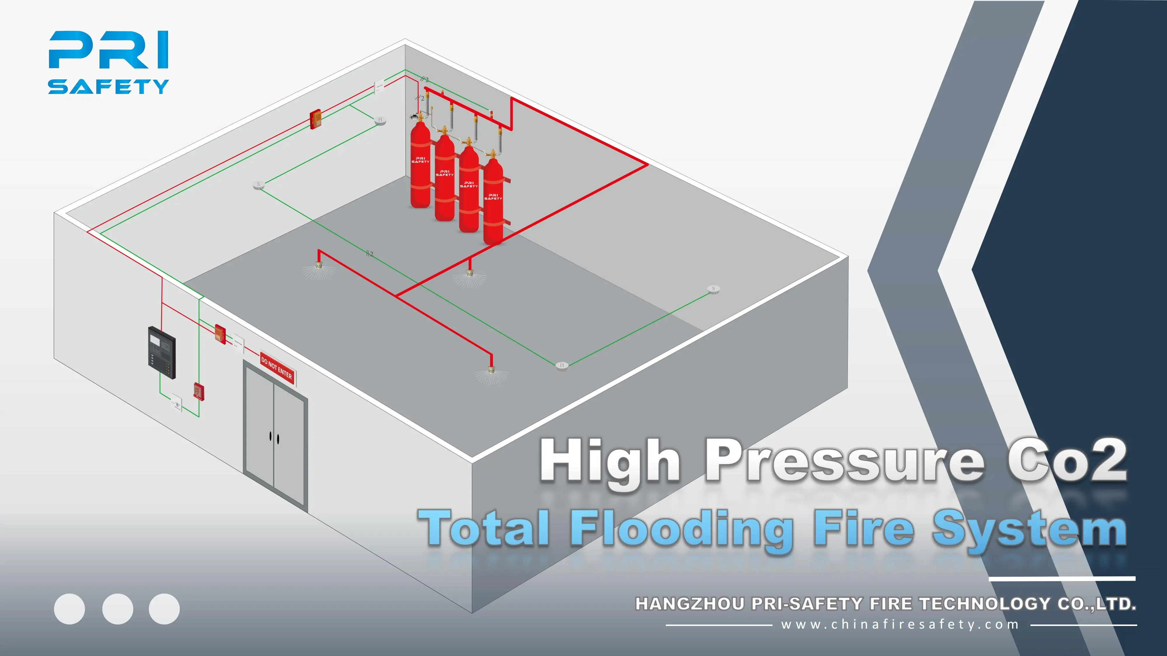 Sistema De Supresión De Incendios De Gas Co2,Para Incendios Eléctricos ...