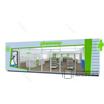 Pharmacy Gondola Display Shelf Racks Pharmacy Shelving Store Furniture ...