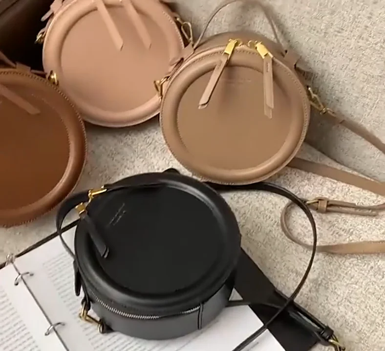 2021 New Arrivals Ladies Round Handbags Luxury Purses Lady Retro Hand ...