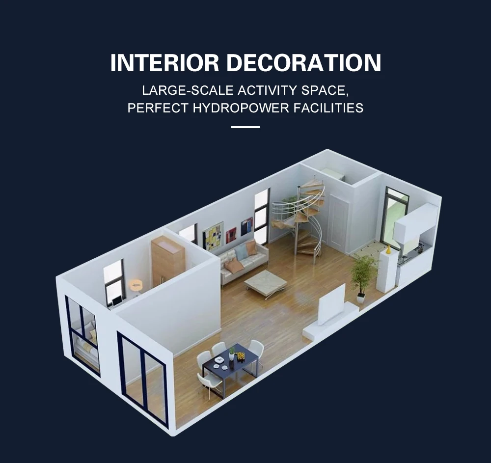 Modular Prefab House Building Structure Framework Wholesale 20ft ...