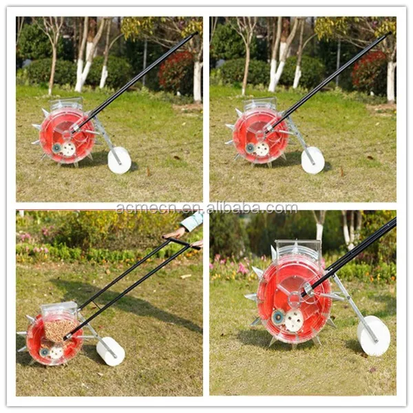 High Efficiency 2 Row Corn Seeder - Manual Maize Bean Seeding Machine