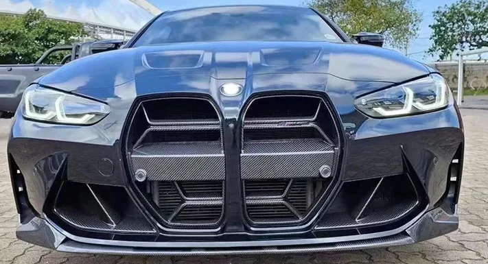 G80 Grill Carbon Fiber Front Bumper Grille Auto Part For Bmw M3 G80 M4 ...