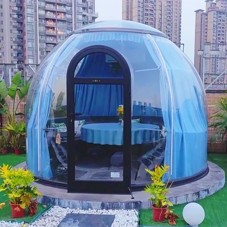 Transparent Prefab Dome House Smart Star Room Movable Geodesic Dome ...