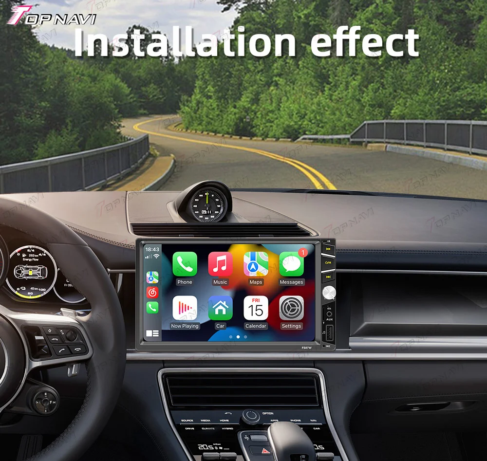 Topnavi Universal Android Gps Wireless Auto Screen Radio Car Stereo 7 ...