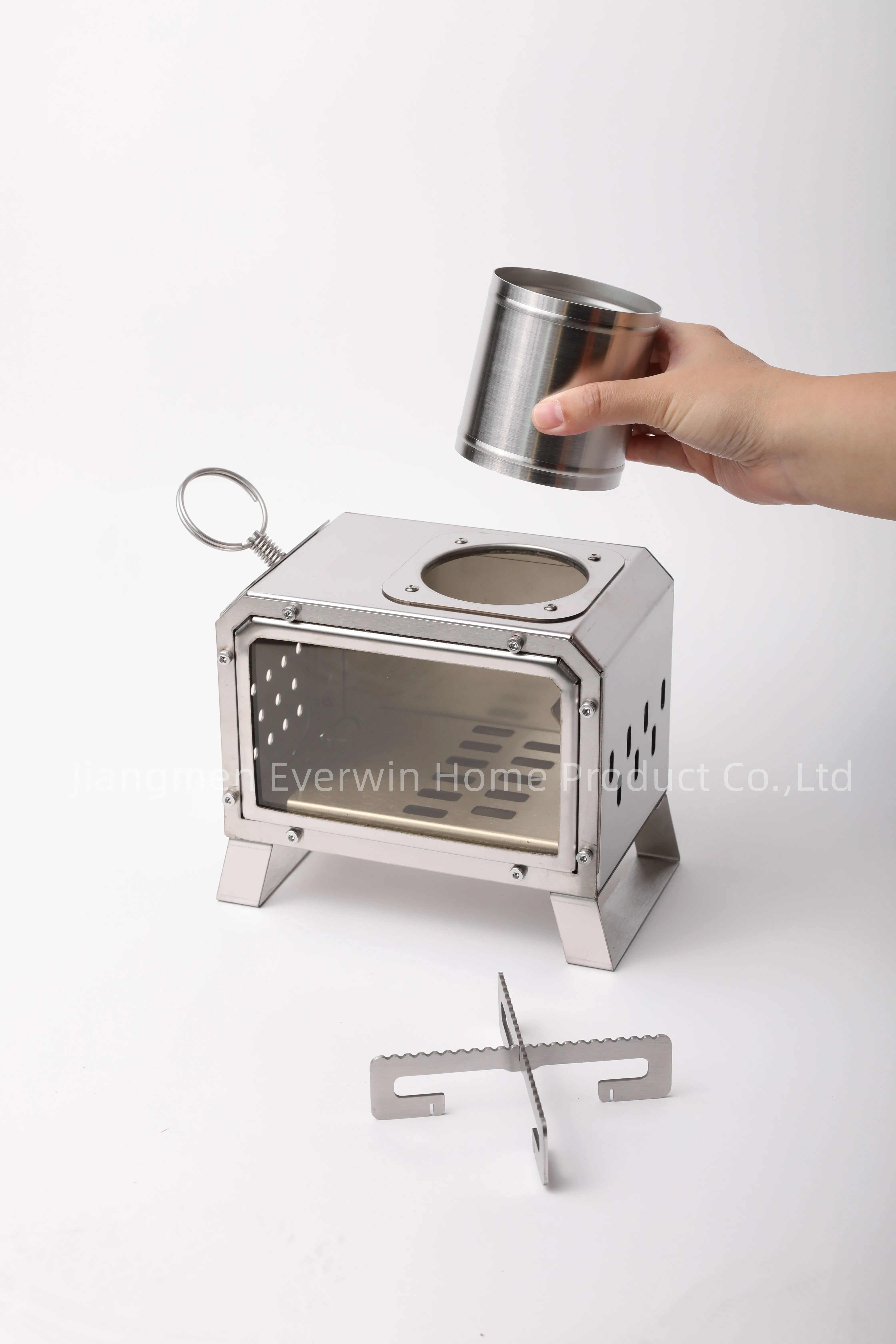 Detachable Rectangle Stainless Steel Outdoor Bonfire Stove Camping Fire ...