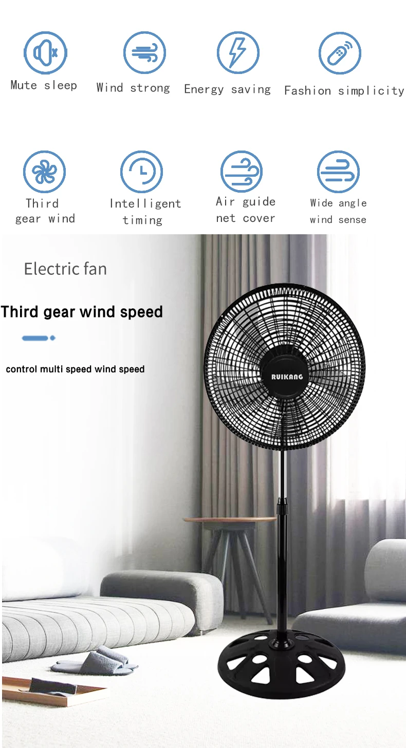 Pedestal Electric Stand Fan Floor Fan With Factory Price - Buy Fans For ...