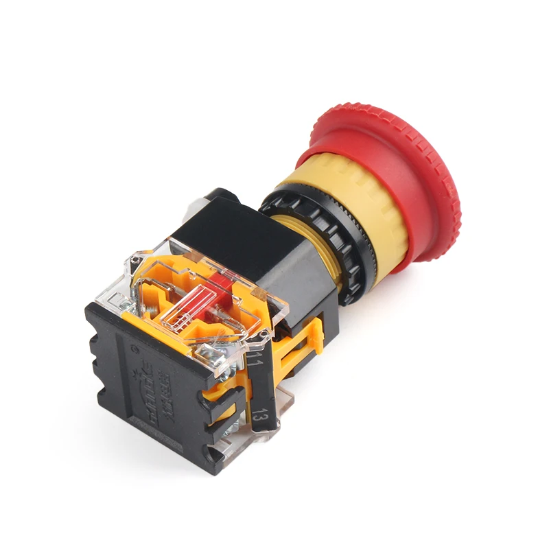 Arrow emergency stop mushroom button switch latch push to maintain self ...