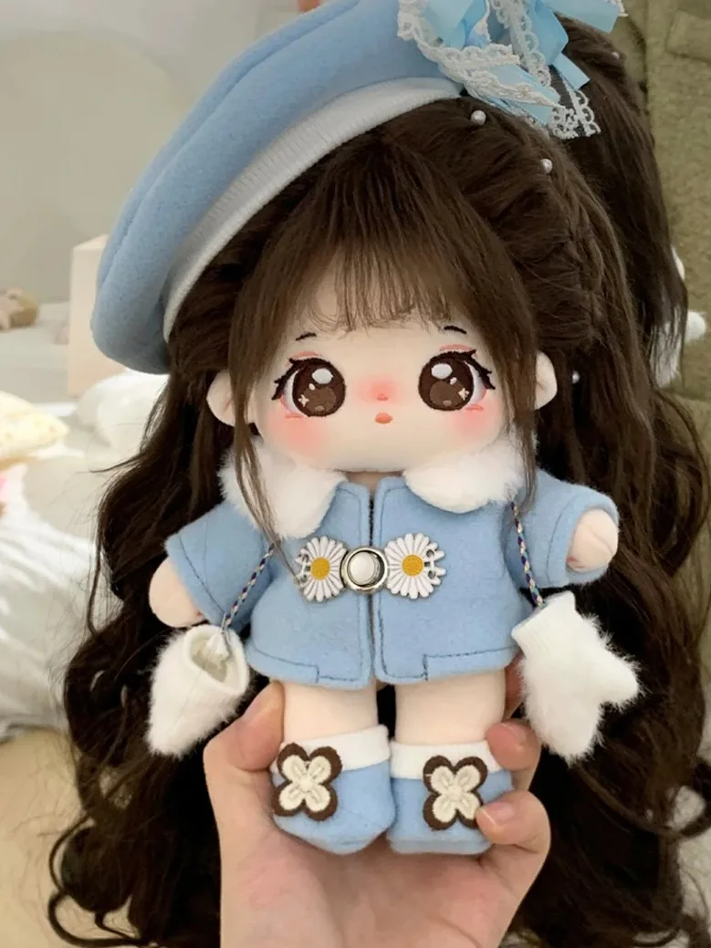 20cm Cartoon Cute Cotton Doll Removable Clothes Accessories Plush Doll ...