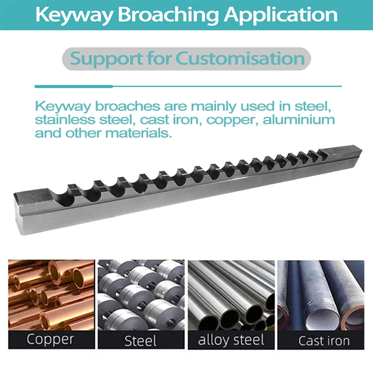 Customized Keyway Broaching Tools - High Precision & Durability