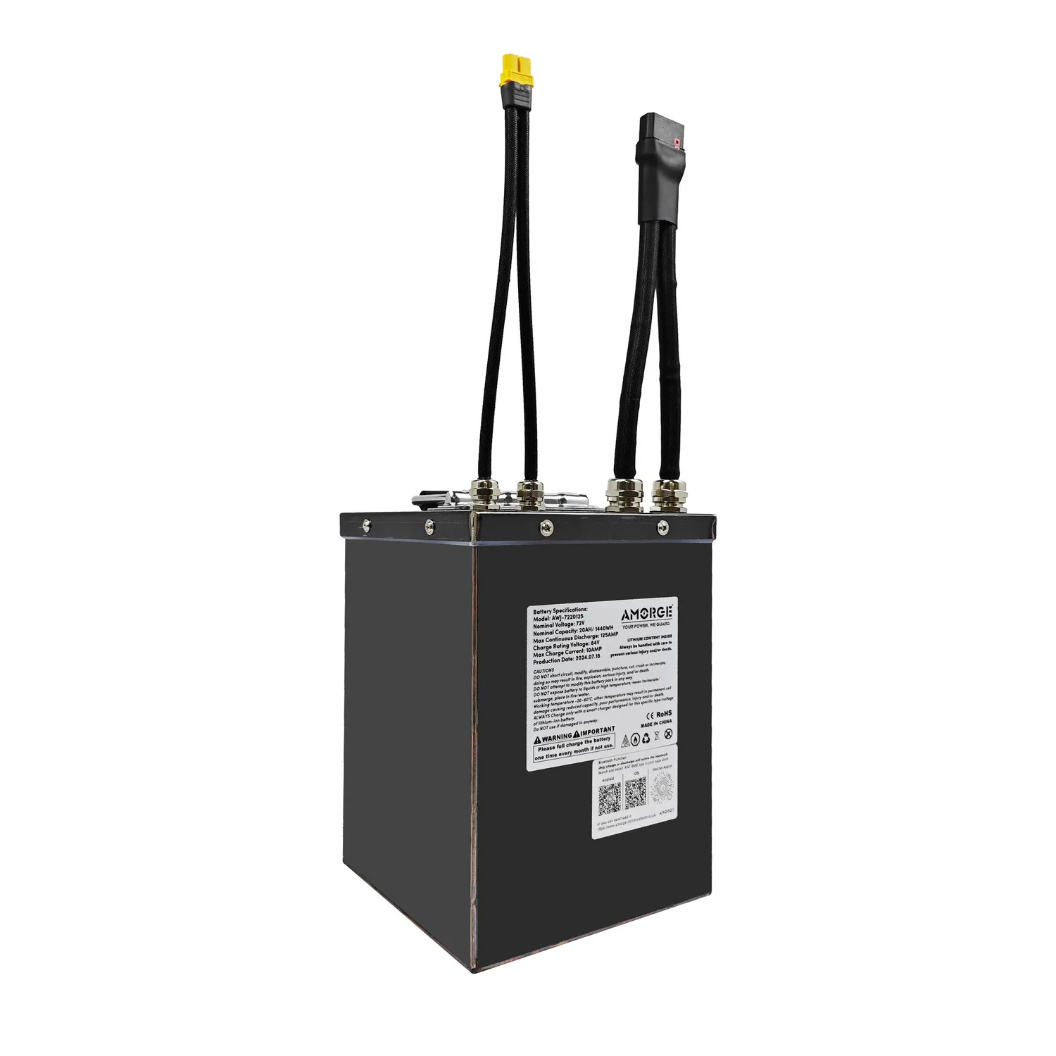 AMORGE 20S5P 72V 20AH Battery Pack - High Performance Energy