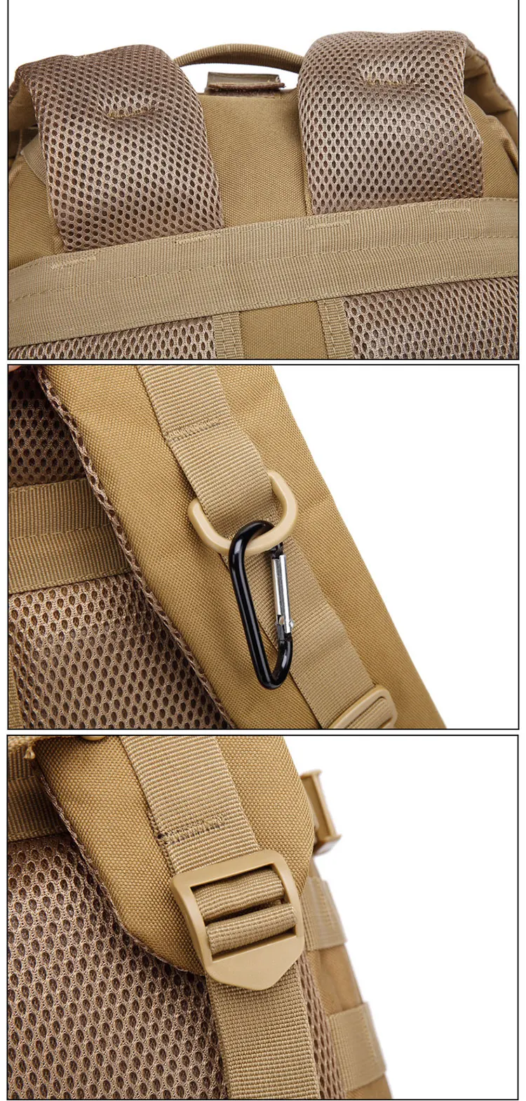 Tactique 53l 50l Large Oxford Tactical Gear Bag Molle Waterproof ...