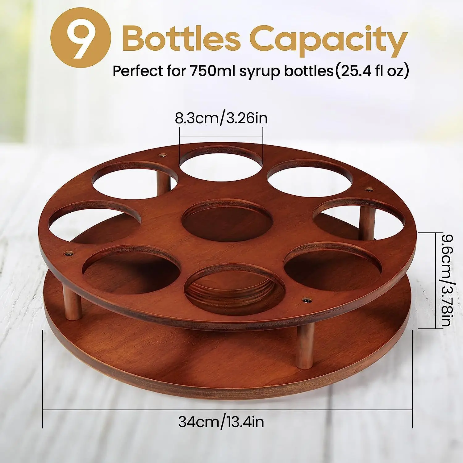 Lazy Susan Organizers - Eco-Friendly Spice Bottle Storage