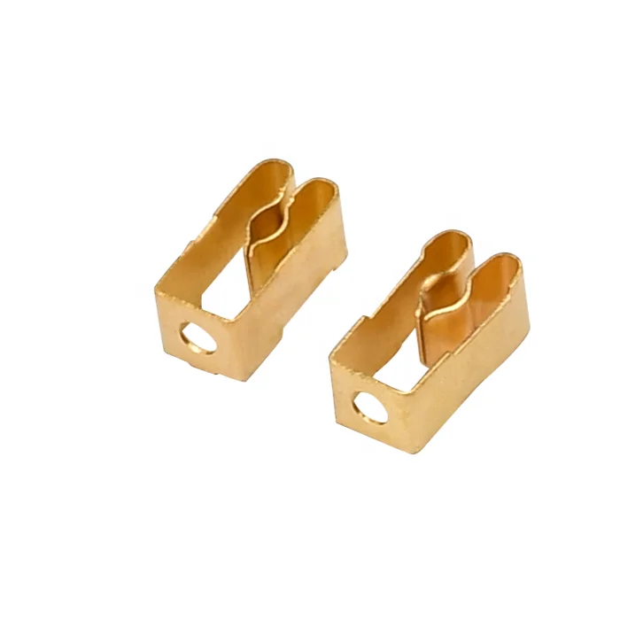 Customized 2 Pin Electrical Switch Socket Brass Copper Pin Parts