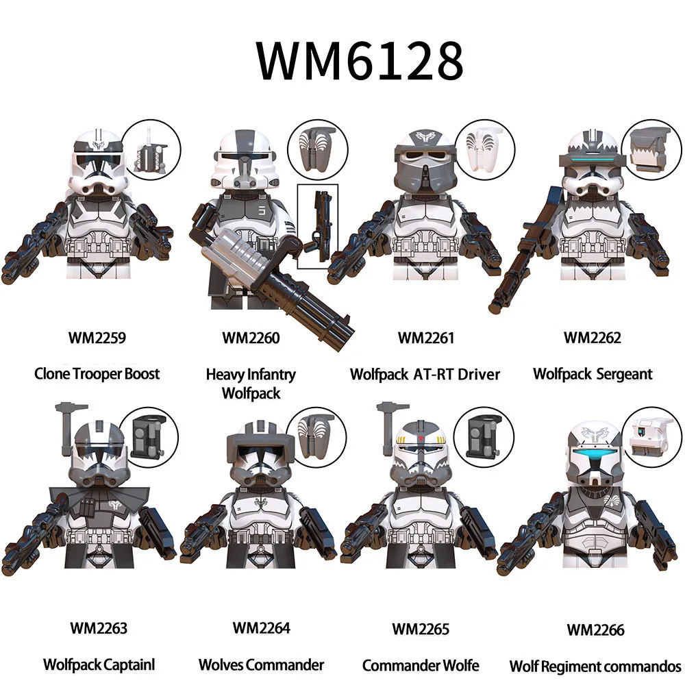 Wm Blocks - Star Mini Hot Sell Wars Figures MOC Clone Trooper