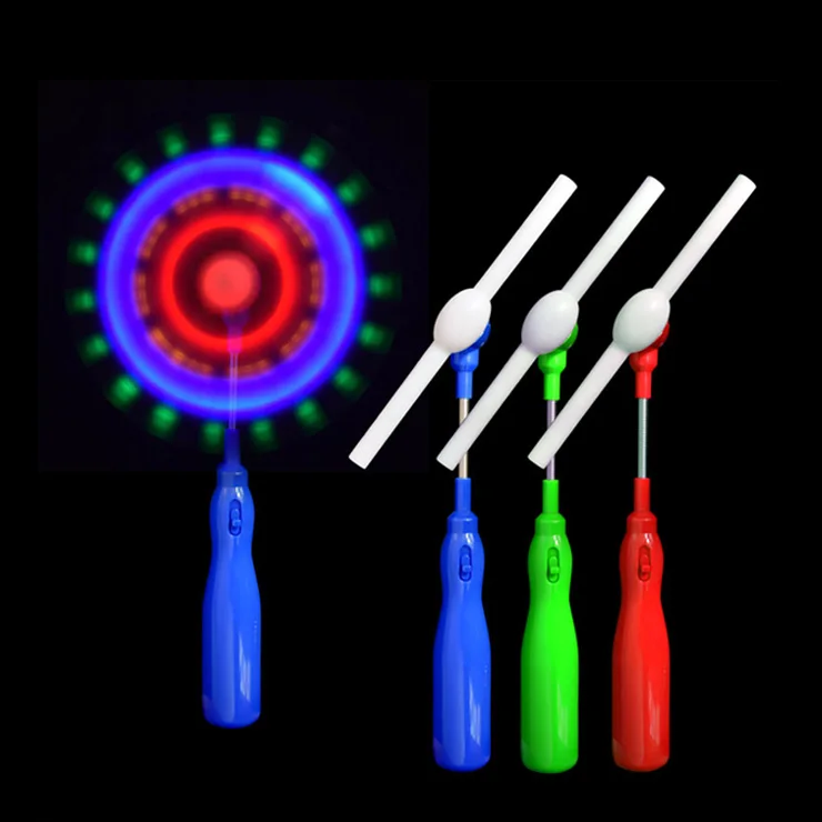 Flashing Light up Rainbow Windmill Wand - Perfect for Parties