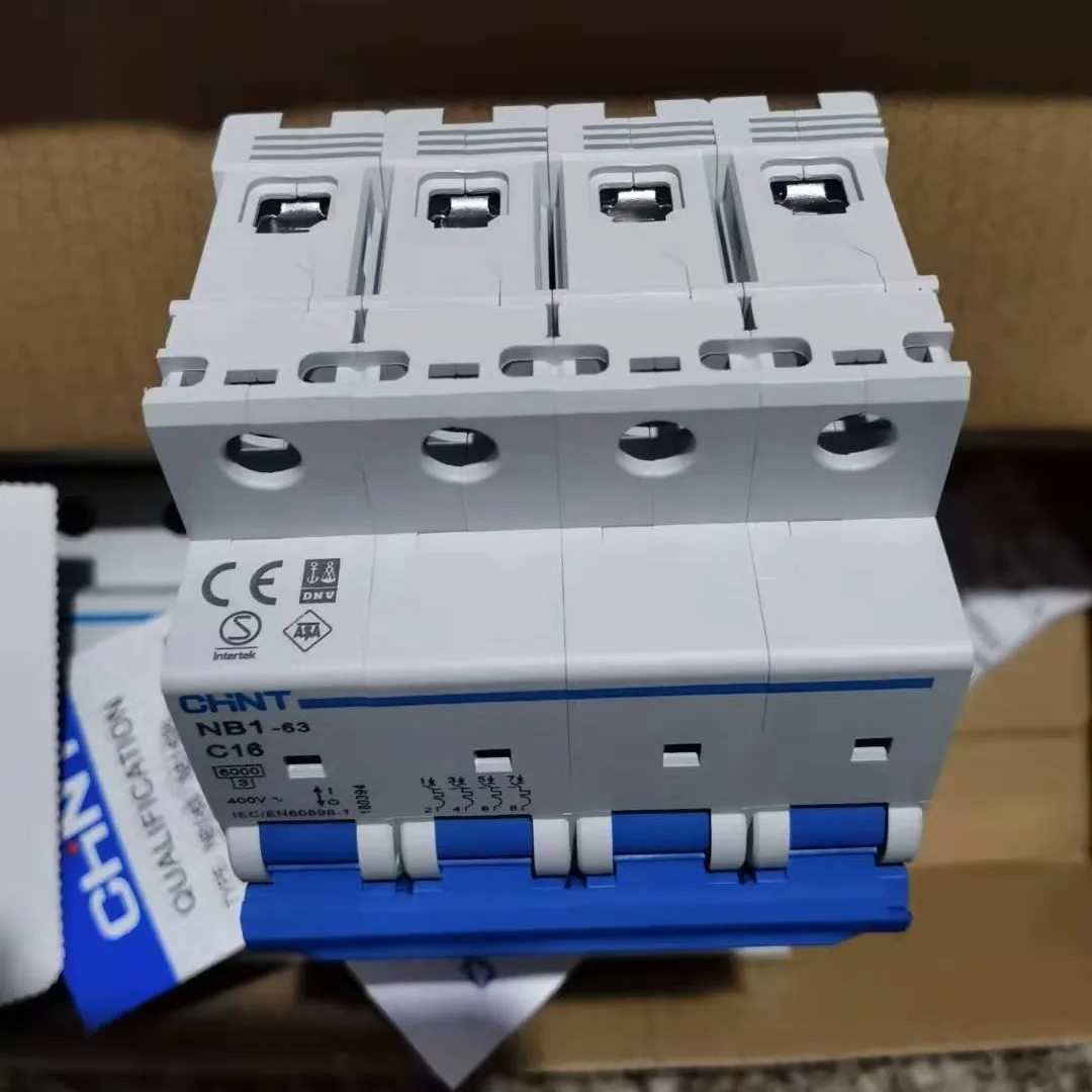 Chint Nb1-63 Miniature Smart Circuit Breakers C Type Electrical Mcb Types 1p 2p 3p 4p 16a 25 Amp ...