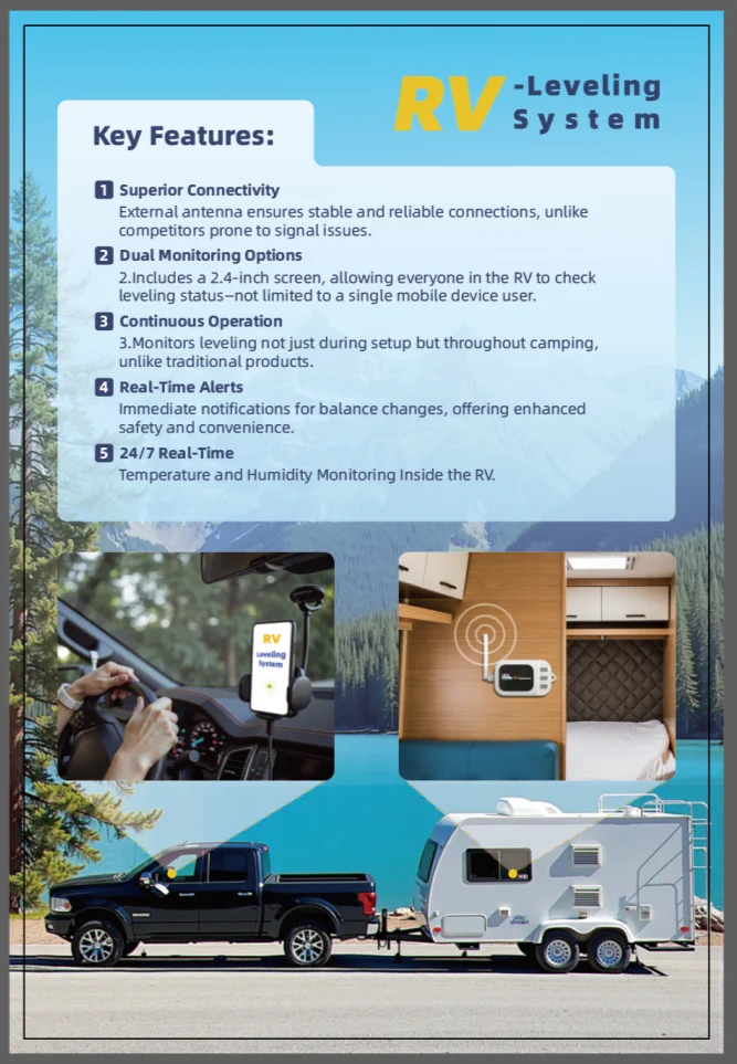 RV Leveling System RV Stabilizer and Leveler Portable RV Balancer ...