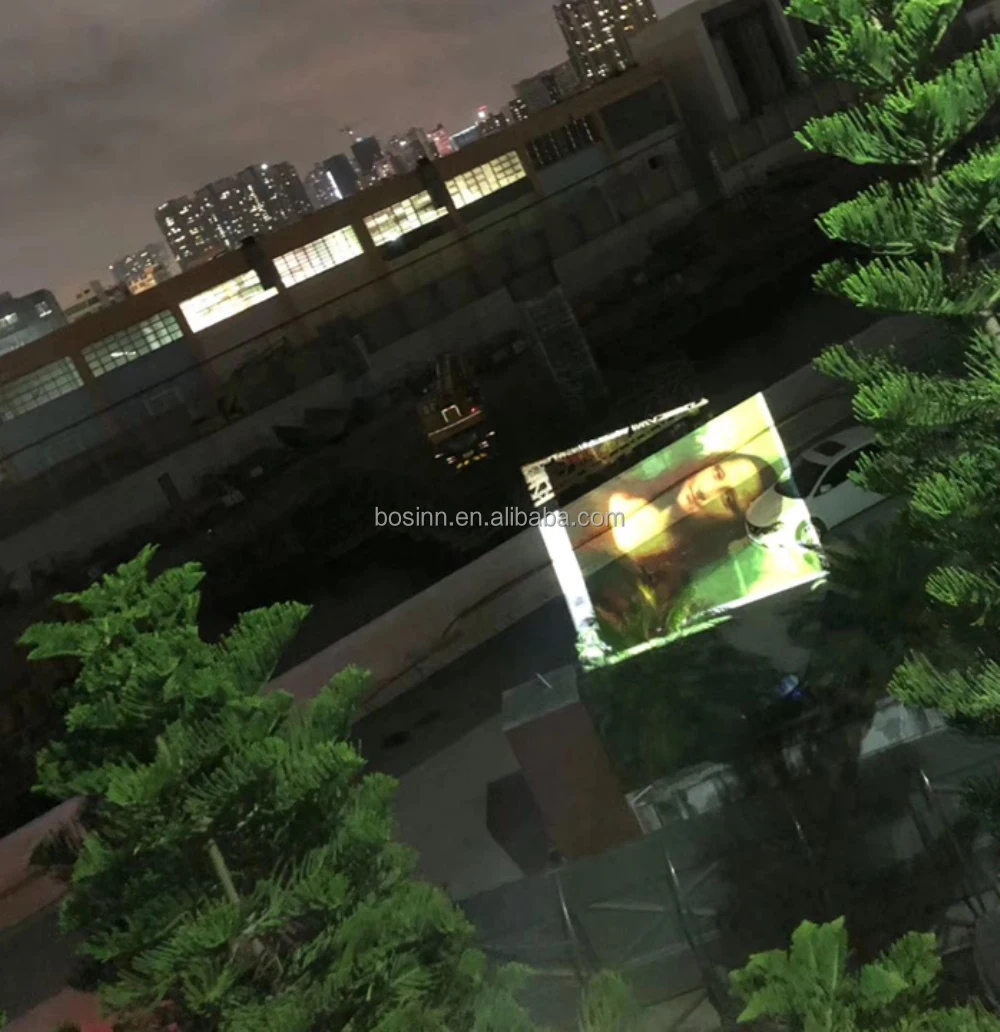 Skyscraper Photowall Live 3D Advertising Lights Logo Building Projector ...