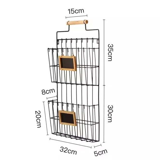 Wholesale Modern Wall Metal Wire Magazine Newspaper Rack Mail Holder ...