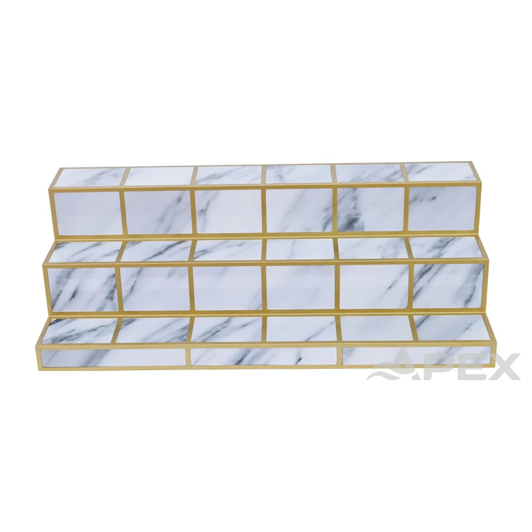 APEX Tabletop Acrylic Stepped Display Stand Polished Surface for ...
