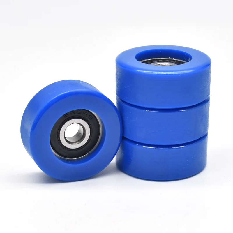 Pu Coated Bearing Pulley Pu626 Polyurethane Bearing 626 Bearing Pu62630 ...