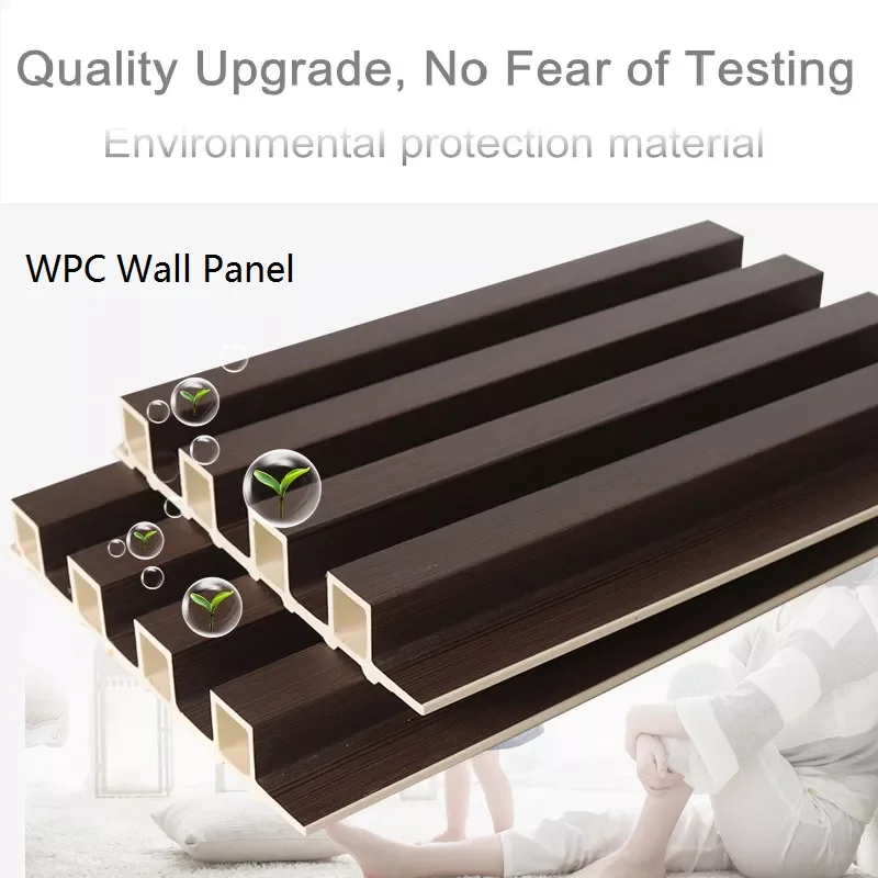 Popular Decorative Wpc Fluted Wall Panel Wpc Wall Cladding Wood Plastic ...