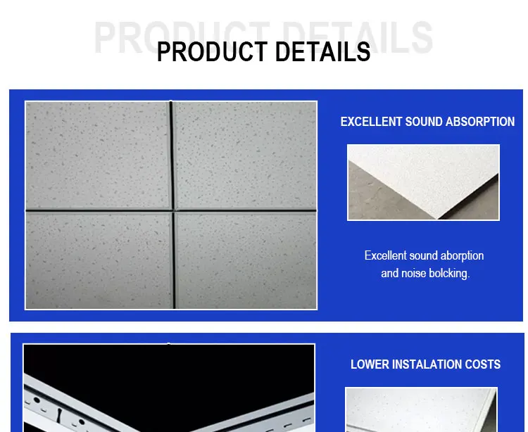 False Ceiling Design Mineral Fiber Sheet,600*600 Acoustic Mineral Fiber ...