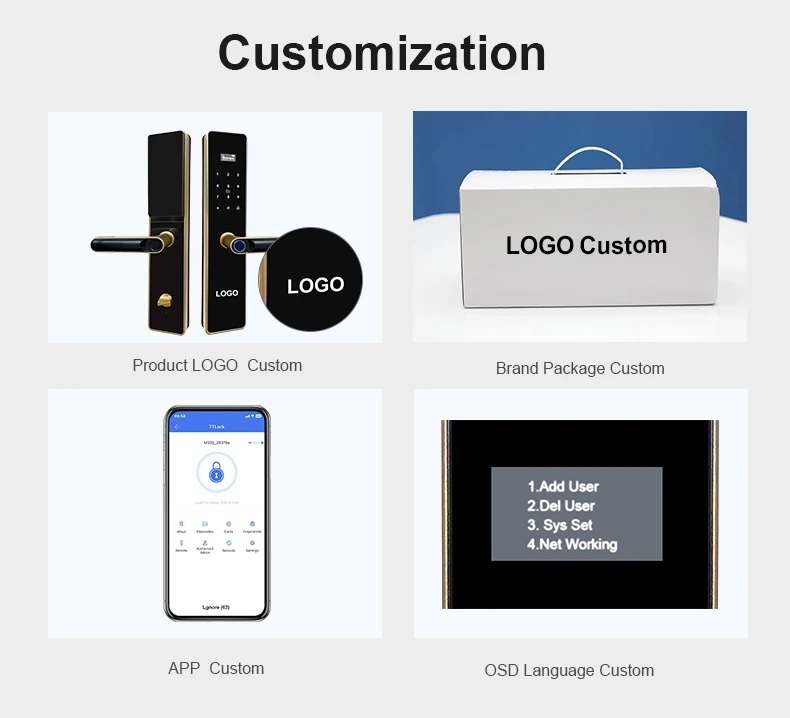 Smart Glass Door Lock Stand Wooden Aluminum Alloy Wholesale Factory ...