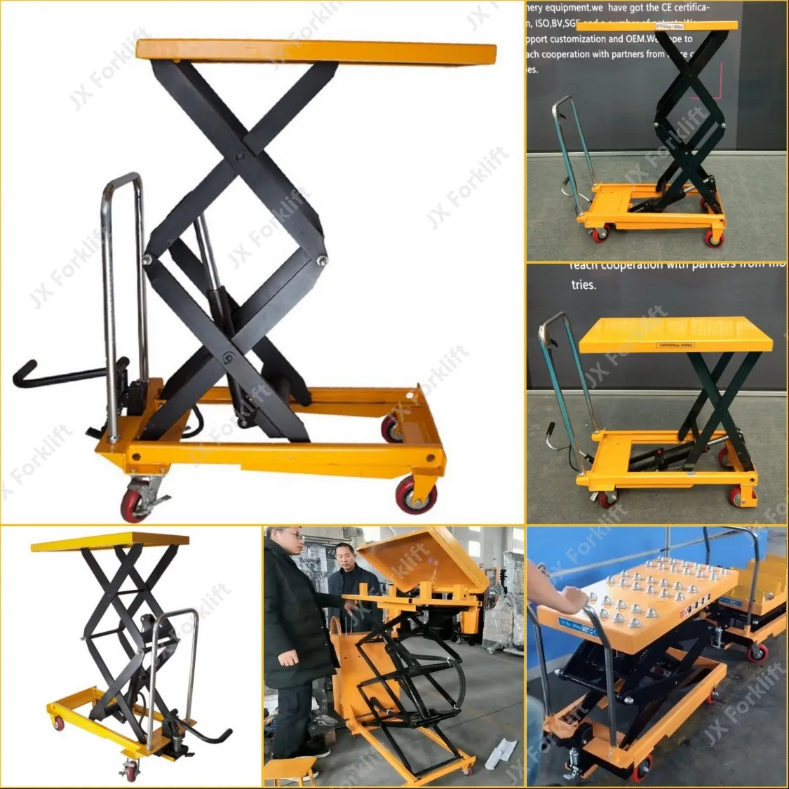 1 Ton Capacity Manual Lift Table New Hand Pump Design for Home Use ...