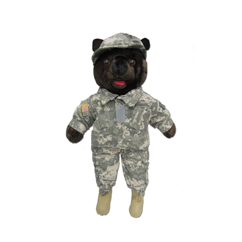 Customized Style 8 Inch Cuddly Soft Camo Camouflage Teddy Bear Custom ...