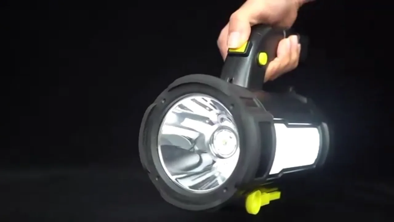 Latest High Power Wide Beam Rechargeable Portable Searchlight Handheld ...