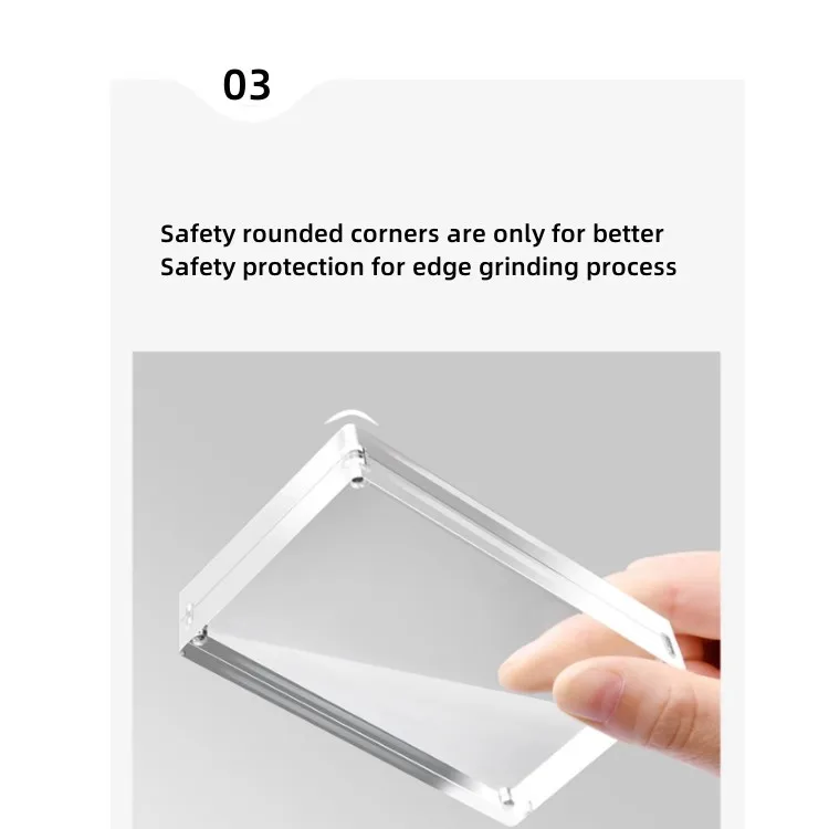 Customized Size Clear Acrylic Photo Holder Fridge Magnet Customized Size Clear Acrylic Photo Holder Fridge Magnet