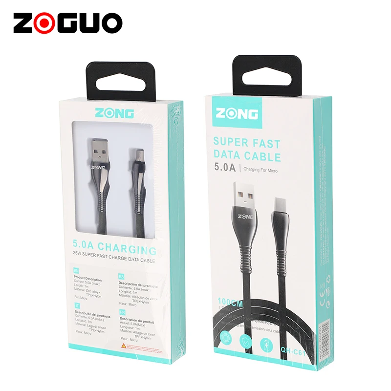 High Quality Standard 1m White Pvc Usb Cable Fast Charging And Data ...