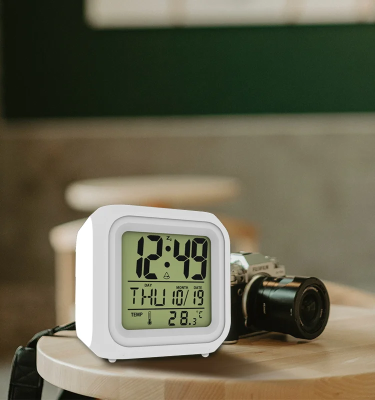 7 Colour Sublimation Cube Clock Luminous Cube Clock Alarm Clock Night ...