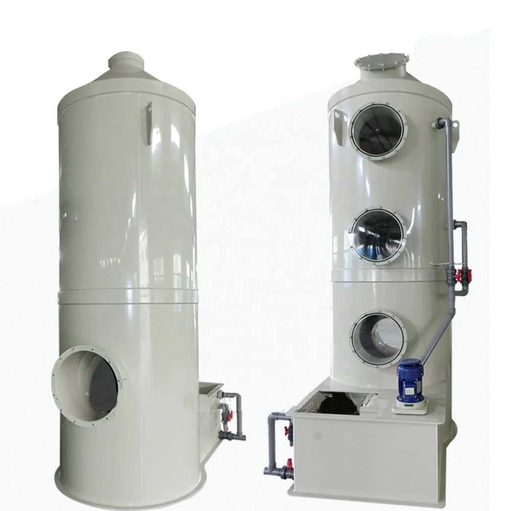 Spray Chamber Scrubber Waste Gas Treatment Tower Activated Carbon ...