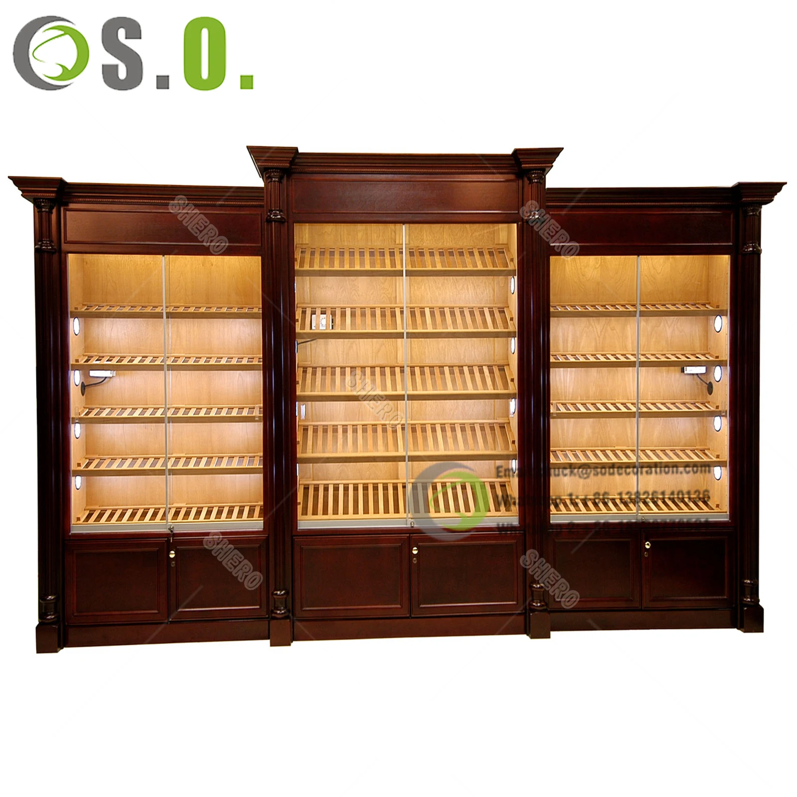 Customized Cigar Store Interior Design Decoration Furniture Retail ...