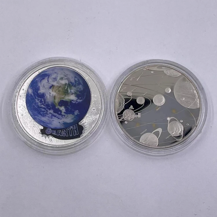 Metal Crafts Solar System Silver Coins - Custom Collectibles
